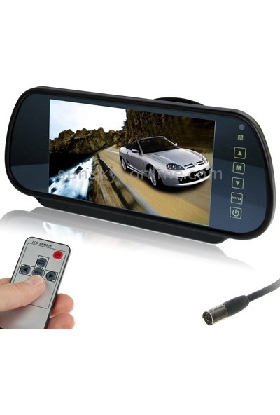 Kaneed 7 Inç Dikiz Tft-Lcd Renkli Araba Monitörü Siyah (Yurt Dışından)