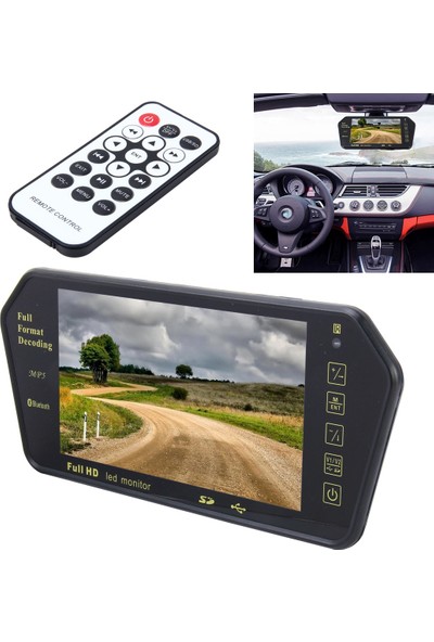 Kaneed 7 Inç 480 * 234 Dikiz Tft-Lcd Renkli Araba Monitör Siyah (Yurt Dışından) Kaneed 7 Inç 480 * 234 Dikiz Tft-Lcd Renkli Araba Monitör Siyah (Yurt Dışından)