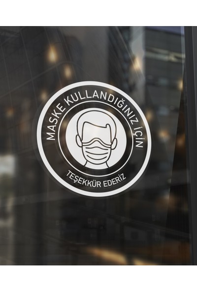 Matbaagraf Maskesiz Girilmez Uyarı Etiketi 22X22 cm Sticker Matbaagraf Maskesiz Girilmez Uyarı Etiketi 22X22 cm Sticker