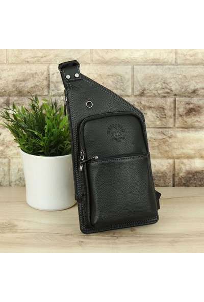 Beyler Burada Siyah Çapraz Kesim Body Bag