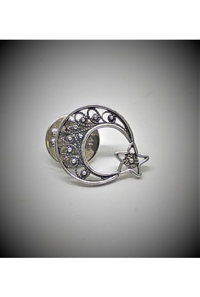 Orhan Güneş Gümüş Telkari Gümüş Rozet