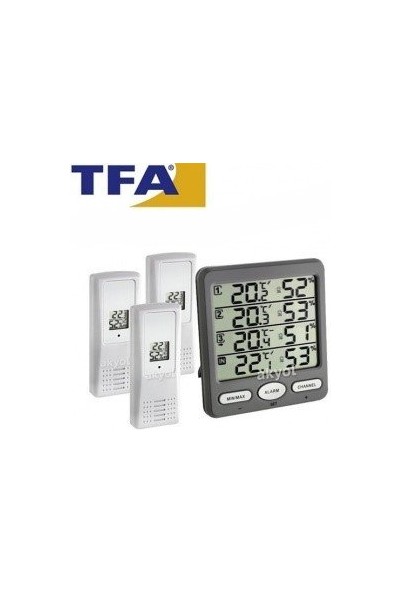 Tfa 30.3054.10 ´klima Monitor´ Çoklu Ortam Sıcaklık ve Nem Takip Cihazı Tfa 30.3054.10 ´klima Monitor´ Çoklu Ortam Sıcaklık ve Nem Takip Cihazı