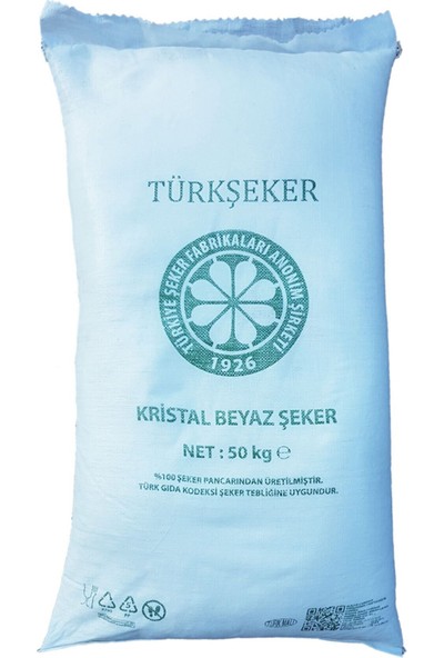 Türk Şeker Toz Kristal Şeker 50 kg
