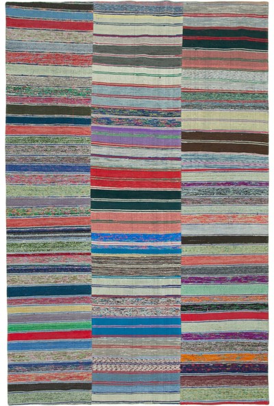 Bespoky Chaput 222X341 cm Patchwork Yün-Pamuk El Dokuma Kilim Alan Halısı Bespoky Chaput 222X341 cm Patchwork Yün-Pamuk El Dokuma Kilim Alan Halısı