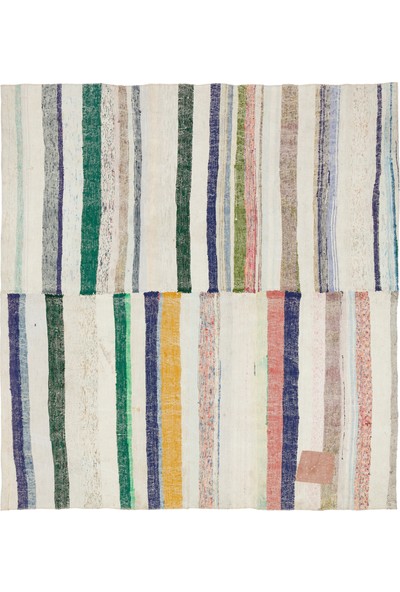 Bespoky Kilim 192X178 cm Göçebe Yün Pamuk El Dokuma Alan Halısı