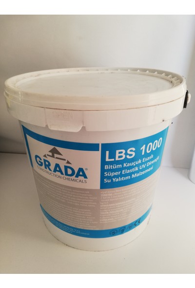 Grada Bitüm Kauçuk Esaslı Su Bazlı Su Yalıtım Grada Lbs 1000 (5 Kg) Grada Bitüm Kauçuk Esaslı Su Bazlı Su Yalıtım Grada Lbs 1000 (5 Kg)