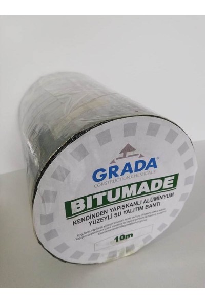 Grada Araç Ses ve Su Yalıtım Bantı Alüminyum Bitumade 20 cm / 10MT / Rulo Grada Araç Ses ve Su Yalıtım Bantı Alüminyum Bitumade 20 cm / 10MT / Rulo