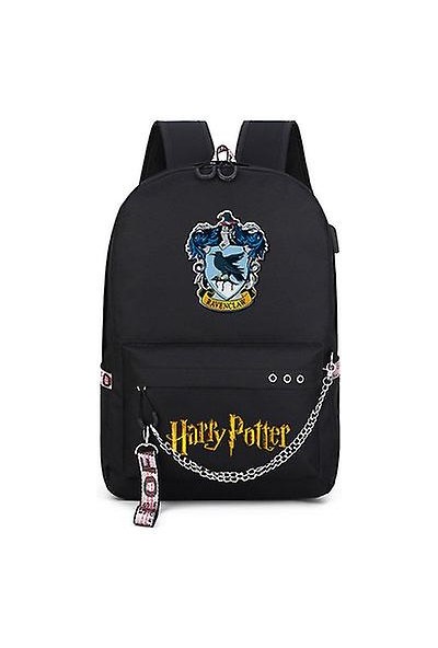 Harry Potter Rozeti Hogwarts Çocuk Sırt Çantası 44 cm Siyah