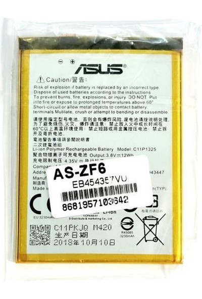 Tokgöz Asus Zenfone 6 Batarya Pil