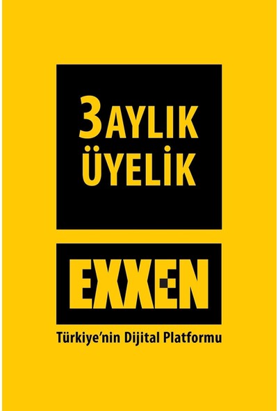 Exxen 3 Aylık Dijital Abonelik Kodu - Reklamlı