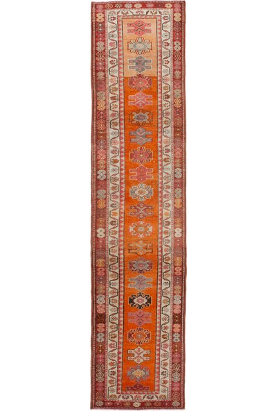 Kherki Kırmızı 90X388 cm Geleneksel Oryantal Yün-Pamuk El Dokuma Alan Halısı Kherki Kırmızı 90X388 cm Geleneksel Oryantal Yün-Pamuk El Dokuma Alan Halısı