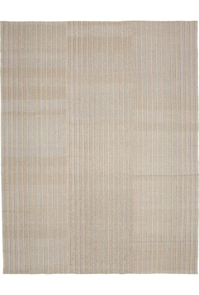 Bespoky Kilim 315X406 cm Çizgili Yün Pamuk El Dokuma Alan Halısı