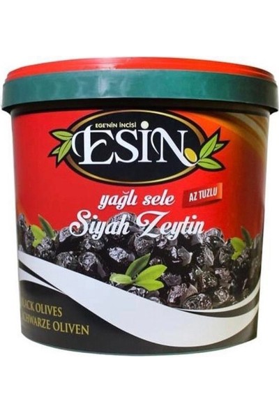 Esin Siyah Yağlı Sele Zeytin 10 kg
