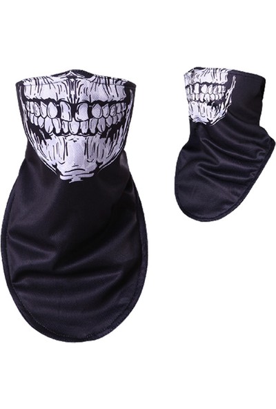 Xoutdoor Kayak Maskesi Kayak Üçgeni Yüz Koruması Türban Beyaz Kafatası (Yurt Dışından)