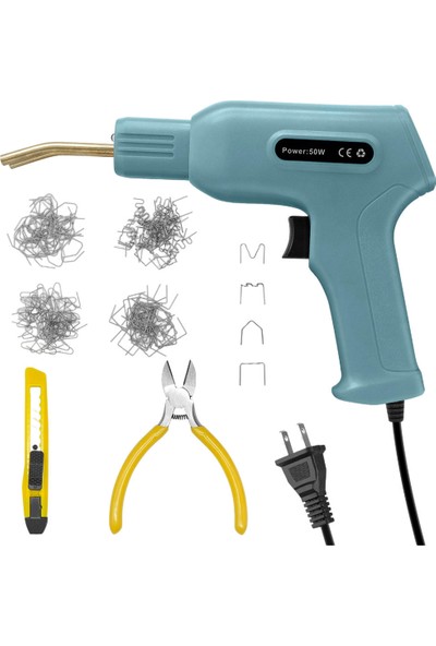 Blesiya Plastik Kaynakçılar Kiti Için 4 Türler Için Zımba Araba Tampon Yeşil Tamir (Yurt Dışından)