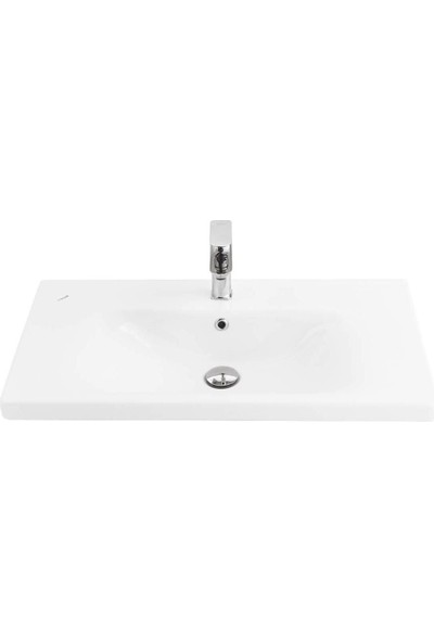 Creavit EK080 Eksen Etajerli Mobilya Dolap Uyumlu Lavabo 45 x 80 cm