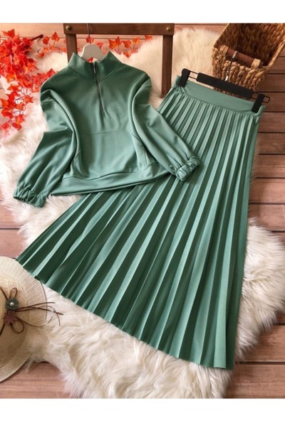 Lovie Plise Etekli Tunik Takım Lovie Plise Etekli Tunik Takım