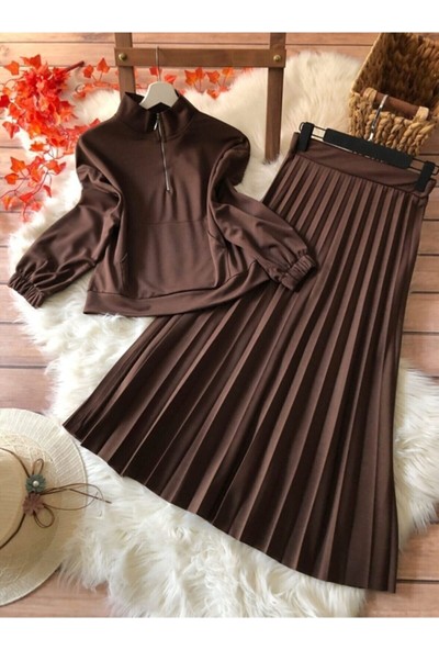 Lovie Plise Etekli Tunik Takım Lovie Plise Etekli Tunik Takım