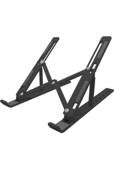 Cmt 7 Kademeli Ayarlı Katlanabilir Laptop Tablet Standı Siyah Cmt 7 Kademeli Ayarlı Katlanabilir Laptop Tablet Standı Siyah