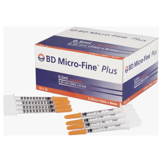 Bd Micro-Fine Insülin Enjektörü 0,5 ml 1 Paket 100 Adet Fiyatı