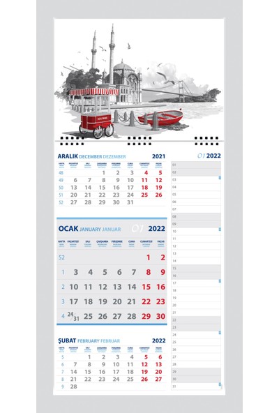 Sticker Art 2022 Memo Gemici Denizci Duvar Takvimi 27,5 x 60,5 cm Sticker Art 2022 Memo Gemici Denizci Duvar Takvimi 27,5 x 60,5 cm