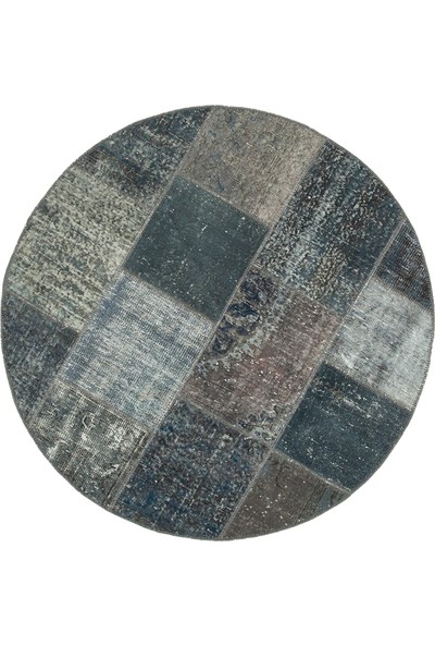Bespoky Fourtypatch Gri 154x154 Cm Patchwork Yün-Pamuk El Dokuma Alan Halısı Bespoky Fourtypatch Gri 154x154 Cm Patchwork Yün-Pamuk El Dokuma Alan Halısı