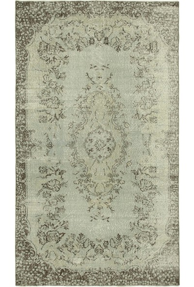 Bespoky Overdyed Gri 167x284 Cm Nostaljik Boyalı Yün-Pamuk El Dokuma Alan Halısı