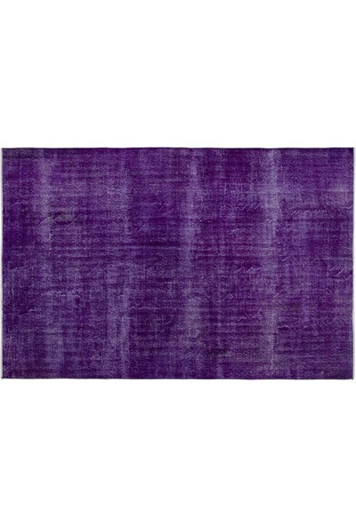 Bespoky Vintage Mor 203x301 Cm Geleneksel Oryantal Yün Pamuk El Dokuma Alan Halısı