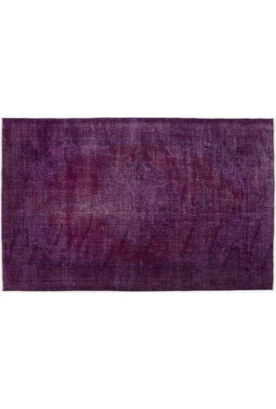 Bespoky Vintage Mor 203x318 Cm Geleneksel Oryantal Yün Pamuk El Dokuma Alan Halısı