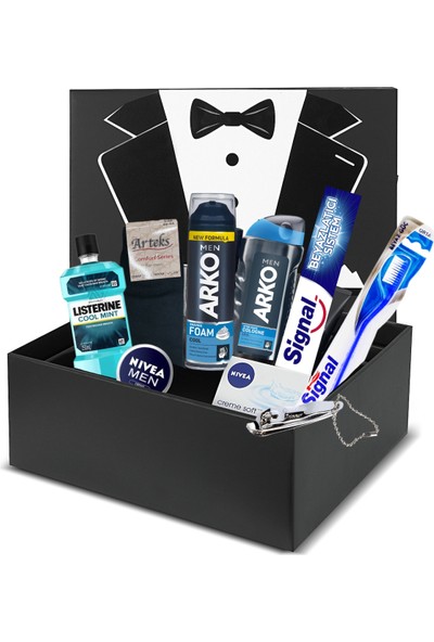 Güzellik Paketim Erkek Bakım Seti - 3’lü Mukavva Damat Çeyiz Sandık Seti Güzellik Paketim Erkek Bakım Seti - 3’lü Mukavva Damat Çeyiz Sandık Seti