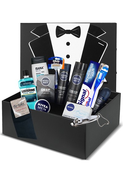 Güzellik Paketim Erkek Bakım Seti - 3’lü Damat Çeyiz Sandık Bohça Seti Güzellik Paketim Erkek Bakım Seti - 3’lü Damat Çeyiz Sandık Bohça Seti