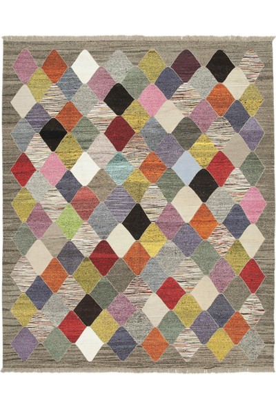 Bespoky Mohair 258x306 Cm Göçebe Yün-Pamuk El Dokuma Kilim Alan Halısı