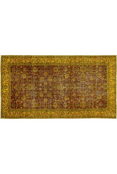 Bespoky Vintage 152x280 Cm Geleneksel Oryantal Yün Pamuk El Dokuma Alan Halısı Bespoky Vintage 152x280 Cm Geleneksel Oryantal Yün Pamuk El Dokuma Alan Halısı