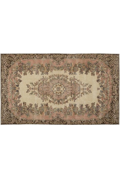 Bespoky Vintage 170x280 Cm Geleneksel Oryantal Yün Pamuk El Dokuma Alan Halısı Bespoky Vintage 170x280 Cm Geleneksel Oryantal Yün Pamuk El Dokuma Alan Halısı