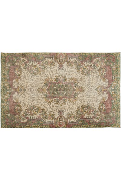 Bespoky Vintage 181x292 Cm Geleneksel Oryantal Yün Pamuk El Dokuma Alan Halısı