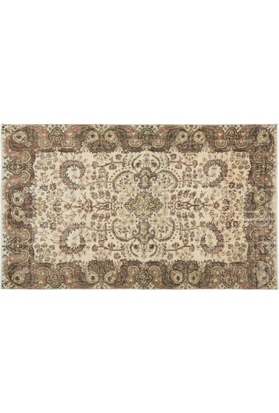 Bespoky Vintage 166x271 Cm Geleneksel Oryantal Yün Pamuk El Dokuma Alan Halısı