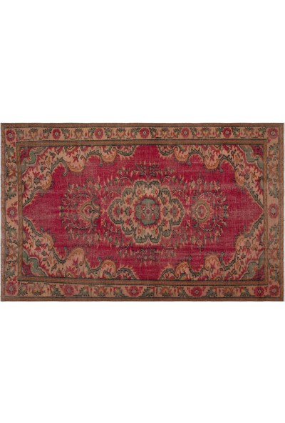 Bespoky Vintage 171x271 Cm Geleneksel Oryantal Yün Pamuk El Dokuma Alan Halısı