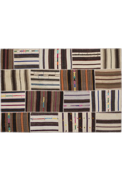 Bespoky Kilim Patchwork 160x230 Cm Patchwork Yün Pamuk El Dokuma Alan Halısı Bespoky Kilim Patchwork 160x230 Cm Patchwork Yün Pamuk El Dokuma Alan Halısı