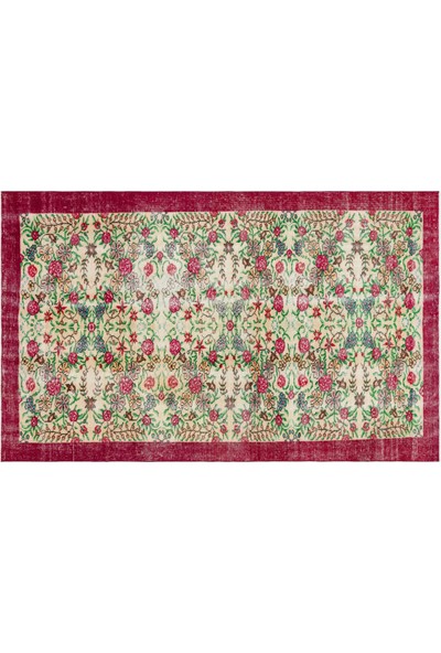 Bespoky Vintage 174x279 Cm Geleneksel Oryantal Yün Pamuk El Dokuma Alan Halısı