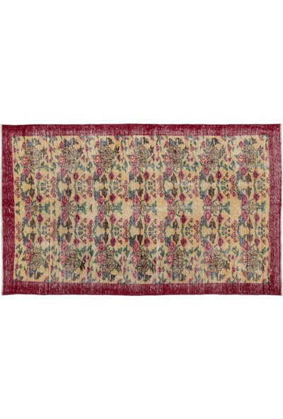 Bespoky Vintage 164x275 Cm Geleneksel Oryantal Yün Pamuk El Dokuma Alan Halısı