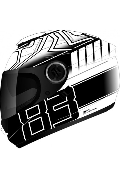 Beta Motosiklet Kaskı Free-M 913 Full Face Vizörlü Siyah Beyaz Desenli Beta Motosiklet Kaskı Free-M 913 Full Face Vizörlü Siyah Beyaz Desenli