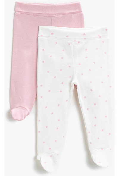 Koton 2'li Patikli Tayt Seti Pamuklu