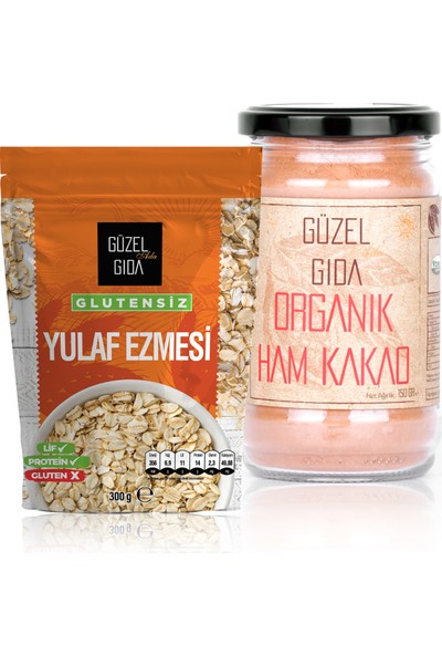 Güzel Ada Gıda Glutensiz Yulaf Ezmesi 300 gr + Organik Glutensiz Ham Kakao 150 gr Güzel Ada Gıda Glutensiz Yulaf Ezmesi 300 gr + Organik Glutensiz Ham Kakao 150 gr