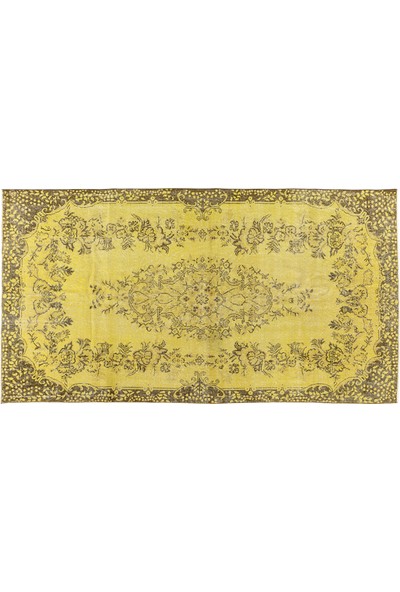 Bespoky Vintage 167x315 Cm Geleneksel Oryantal Yün Pamuk El Dokuma Alan Halısı