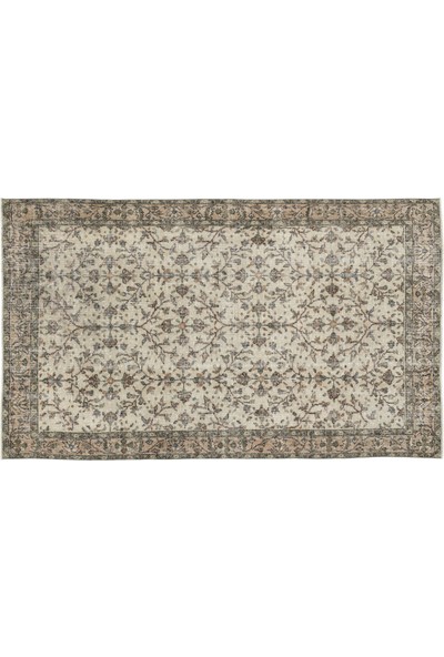 Bespoky Vintage 163x280 Cm Geleneksel Oryantal Yün Pamuk El Dokuma Alan Halısı