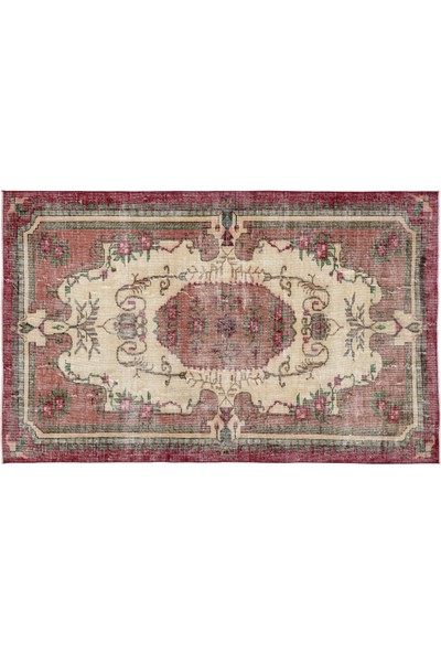 Bespoky Vintage 166x265 Cm Geleneksel Oryantal Yün Pamuk El Dokuma Alan Halısı