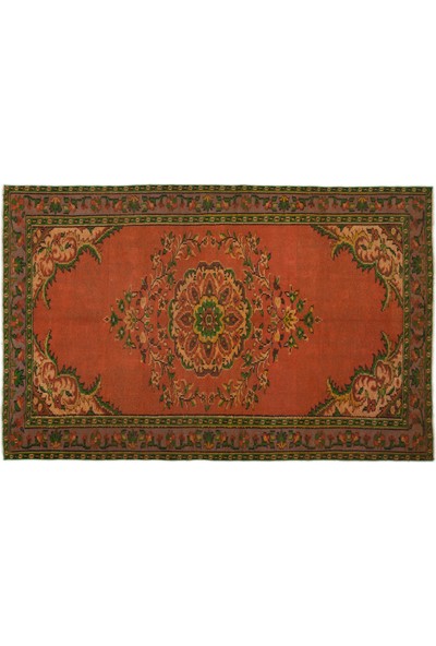 Bespoky Vintage 167x258 Cm Geleneksel Oryantal Yün Pamuk El Dokuma Alan Halısı