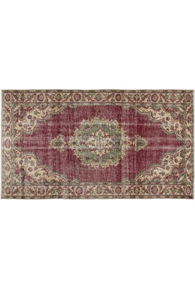 Bespoky Vintage 156x268 Cm Geleneksel Oryantal Yün Pamuk El Dokuma Alan Halısı