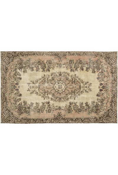 Bespoky Vintage 166x273 Cm Geleneksel Oryantal Yün Pamuk El Dokuma Alan Halısı