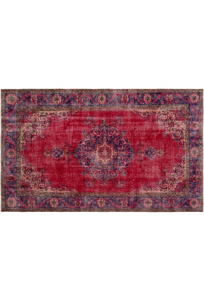 Bespoky Vintage 166x268 Cm Geleneksel Oryantal Yün Pamuk El Dokuma Alan Halısı